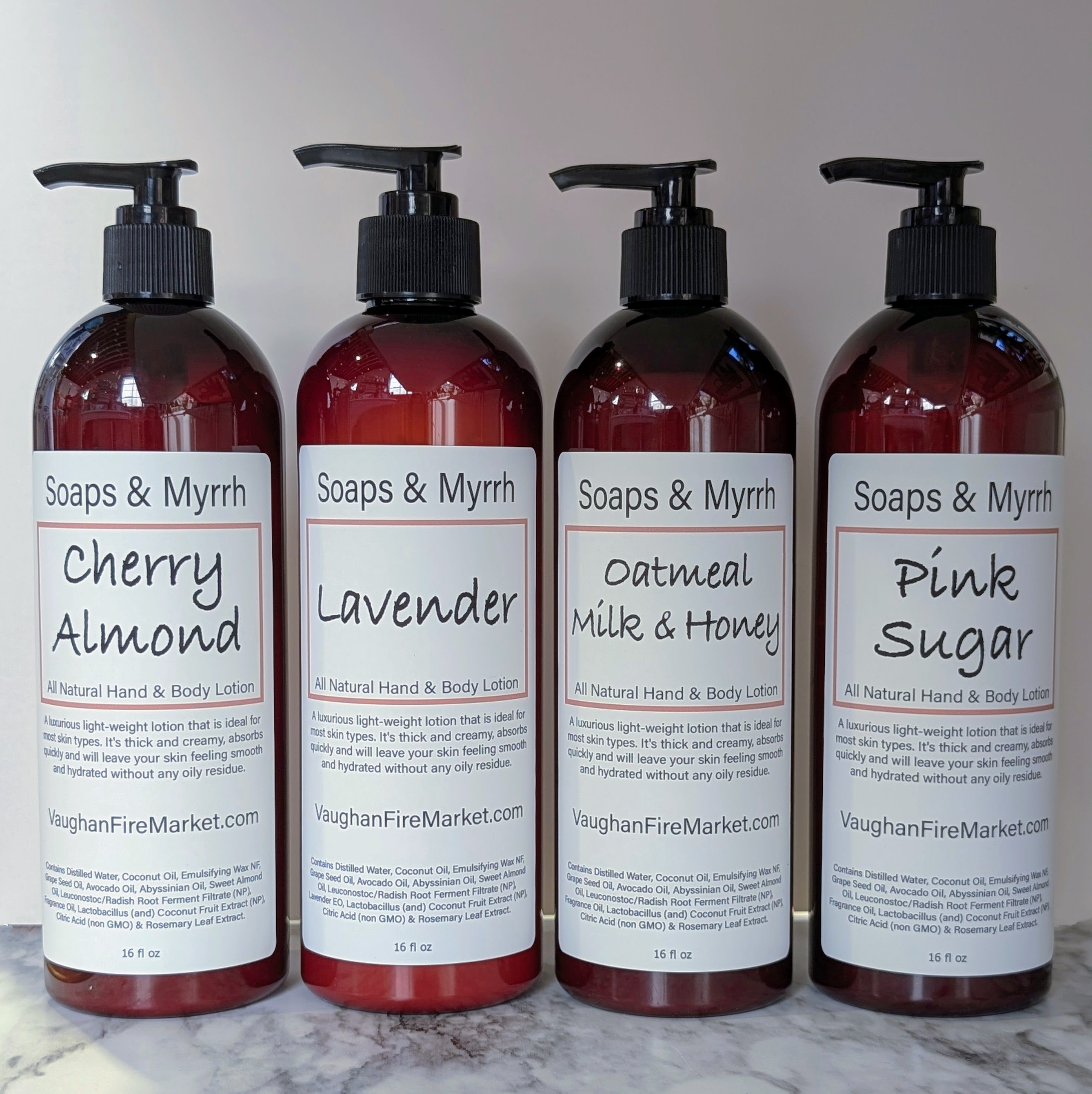 Natural Lotion 16oz | Soaps and Myrrh